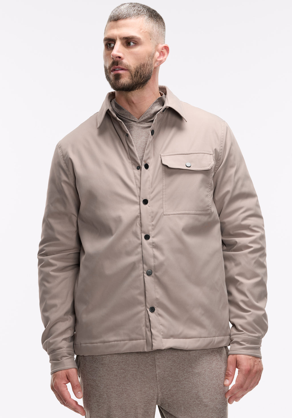 Insulated Snap-Front Overshirt – Peloton Apparel UK