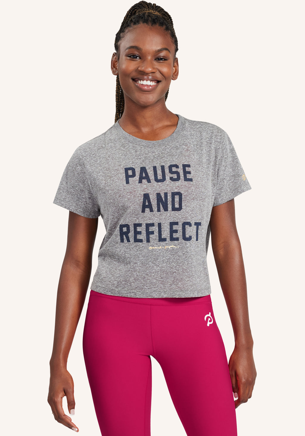 Pause and Reflect Crop Tee – Peloton Apparel UK
