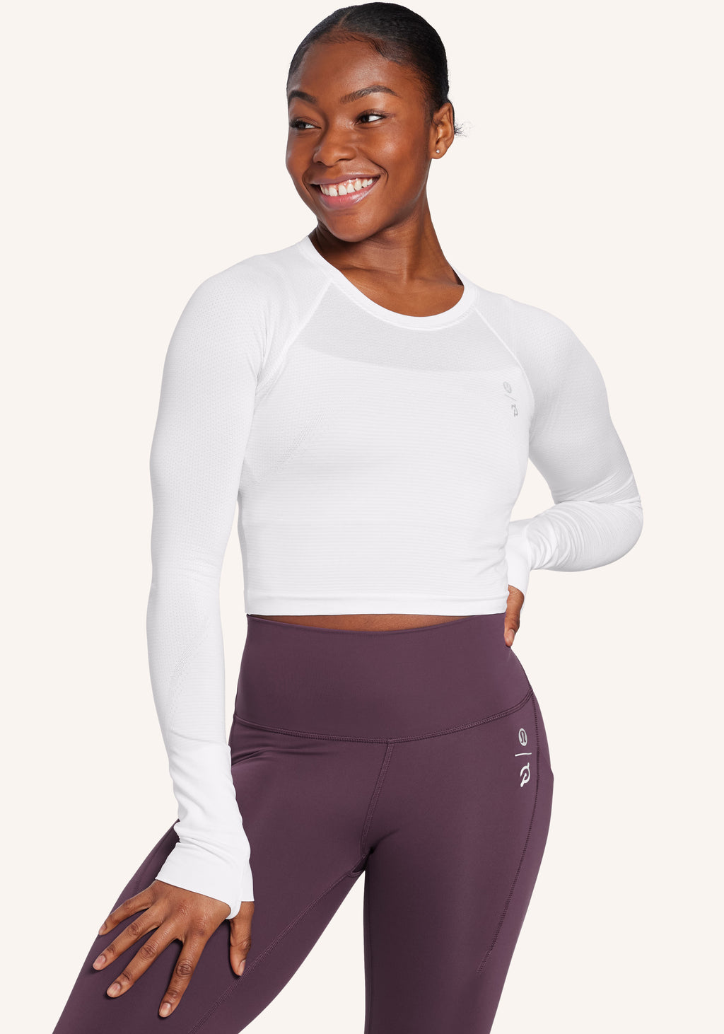 Swiftly Tech Cropped Long-Sleeve Shirt 2.0 – Peloton Apparel UK