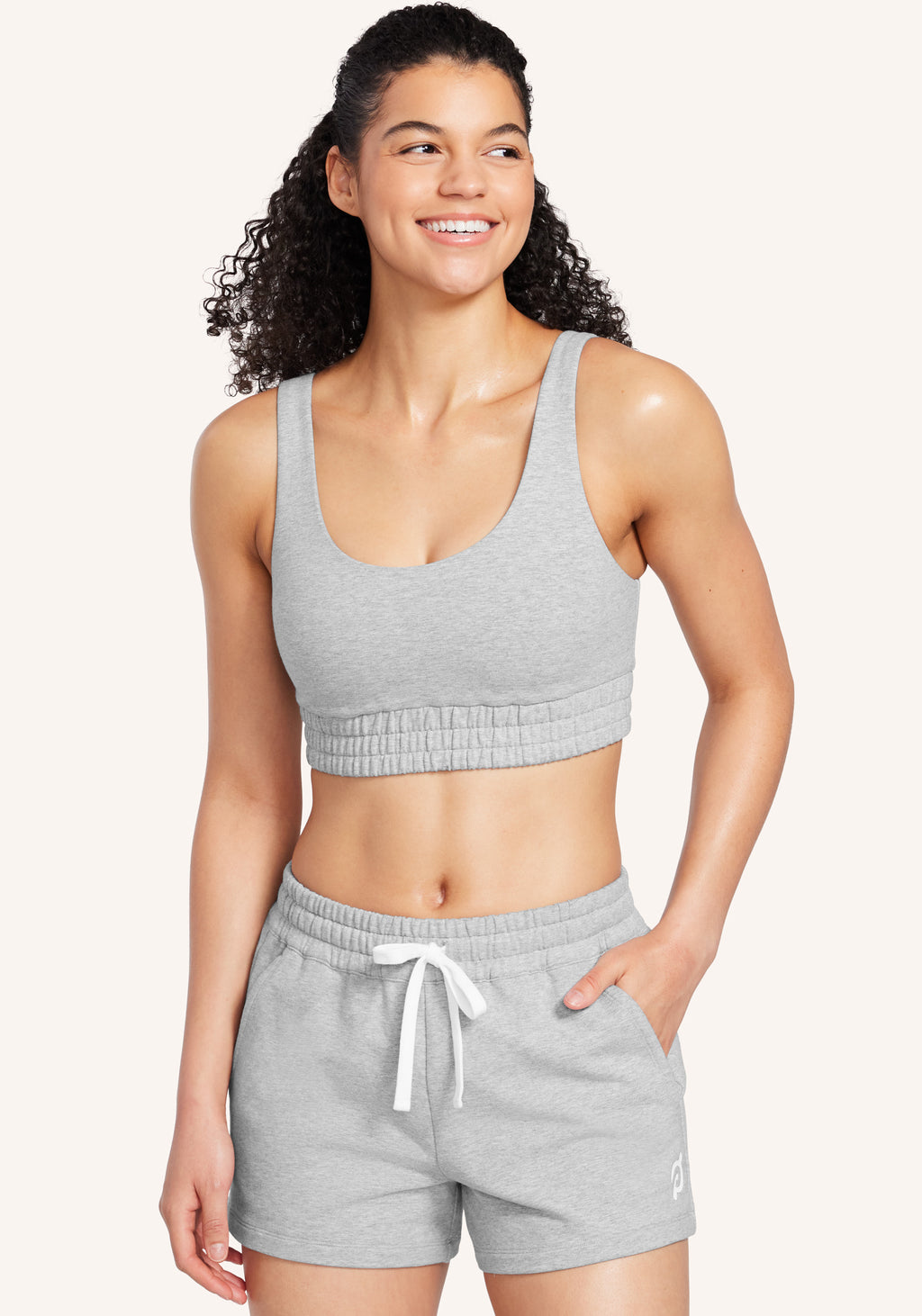 Soft French Terry Lounge Bra – Peloton Apparel UK