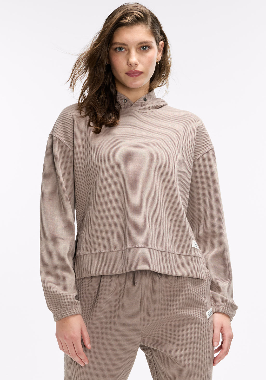 Waffle Snap Pull Over Hoodie – Peloton Apparel UK